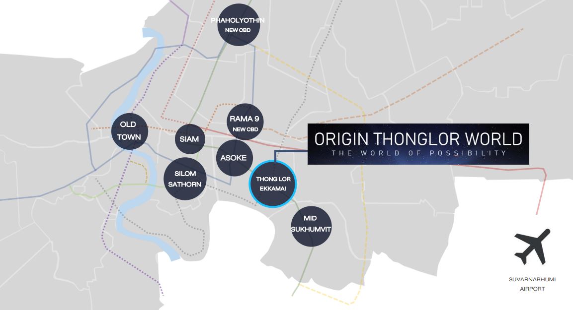 曼谷通羅區首個大型綜合奢華項目 - Origin Thonglor World