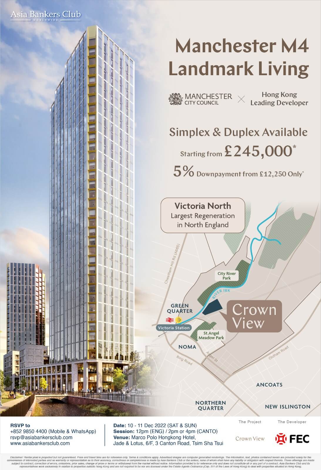 Manchester M4 Landmark Riverside Living - Crown View